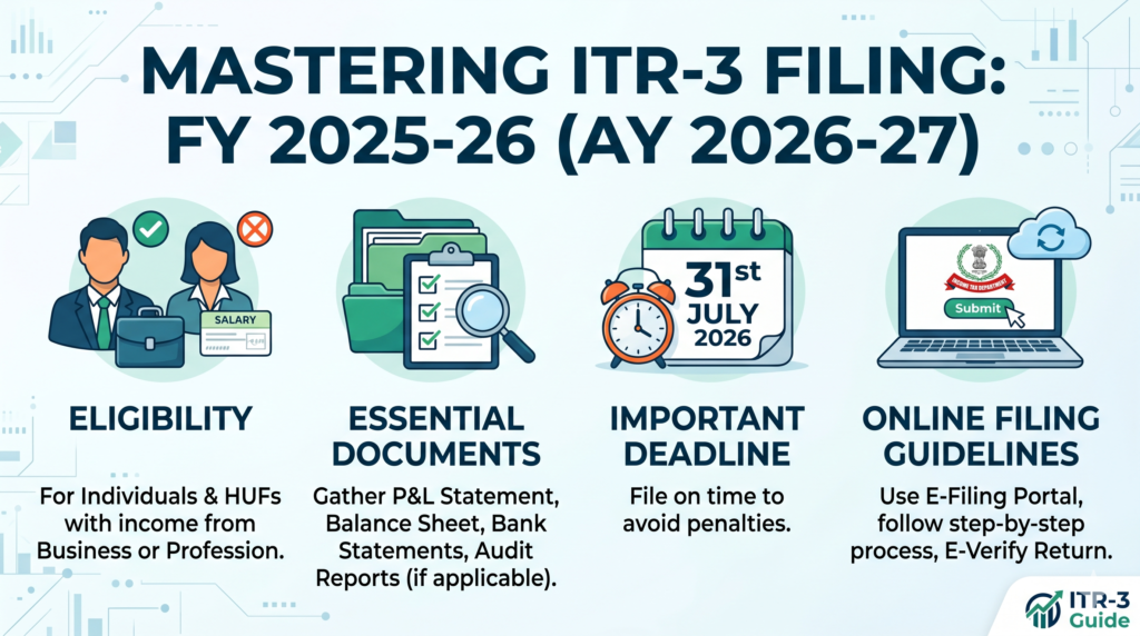ITR-3 For FY 2025-26: Complete 7-Step Guide